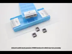 Inserti in metallo duro per tornitura di fori interni con durezza garantita HV3500