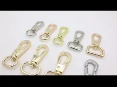 China Gold Bag Hook Clip 26mm Key Chain Clasp For Bag Lanyard Hardware for sale