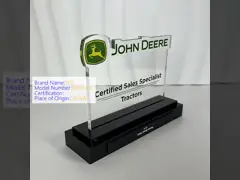 Custom   Shape  Acrylic Award Trophy  PMMA Plaque with UV printing   For   Business Recognition or  Anniversary Celebration