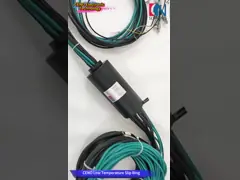 Low Temperature Ethernet Signal Slip Ring combine Electric Power and RS232