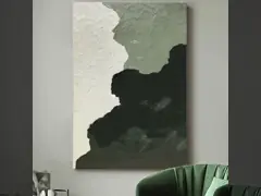 China Artist's Creation Abstract Texture Hand Painted Oil Painting for Office for sale