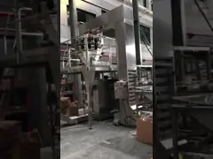 high speed potato chips/cookies/bisuits weighing packaging machine with 10 heads multi weighe