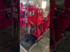 Introduce Yellow Color 75mm Core Drill Rig With BW 160 Mud Pump 130 Meters Depth Diesel Engine