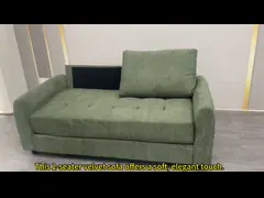 China Ergonomic Living Room Velvet Sofa Bed Furniture Sleeper Two Seater With USB Charger for sale