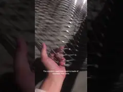 View 304 316 Diamond Stainless Steel Cable Woven Ferrule Wire Rope Mesh for Zoo Animals Demo