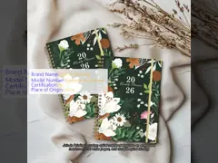 China Embossed Spiral Hardcover Notebook Featuring White Page Color and Custom Cover Art Perfect for Professional and Personal for sale