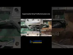 China PVC Supermarket Price Label Strip Extrusion Line 180-600mm Width with 22-55KW Motor Power for Retail Display Tags for sale