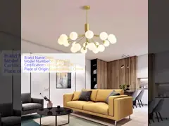 Modern Glass Chandelier Nordic LED Pendant Light Home Decor French Luxury Bedroom Living Room Lamps