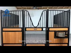China Bamboo Bamboo Horse Stable Welded Powder Coated Weatherproof Front Panels for sale