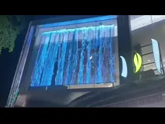 3m*2.5m Transparent Grille LED Screen For Retail Shop Curtain Window