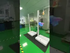 Floor-standing transparent OLED display