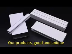 Powder coated white aluminum profile