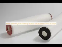 HPPV Series High Dirt Holding Capacity Polypropylene Filter Cartridge with Multi-layer Nano-fiber Material and Gradient Structure Design
