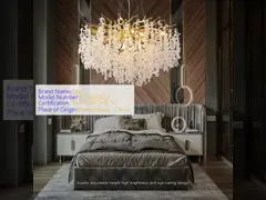 Pendant Lamp Indoor Decor Restaurant Home Hotel Villa Living Dining Room Lobby Luxury Modern Crystal Light Chandelier