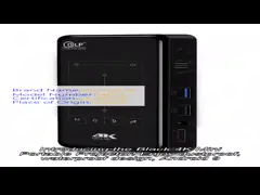 China Portable Mini Projector Android 9 HD-MI Input 3D 4K Movie Projector P09-II with Mirroring DLP Projector for sale