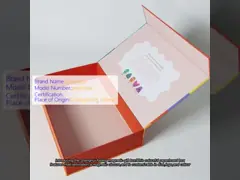 China Folding Magnetic Box Packaging Matt Lamination Colourful Paperboard Gift Box For Cosmetics for sale