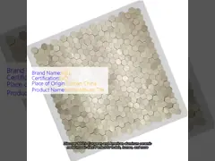 Export  European And American Aluminum Ceramic Metal Mosaic Home Decoration