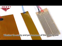 The HCET-A temperature switch is applied to the heating pad