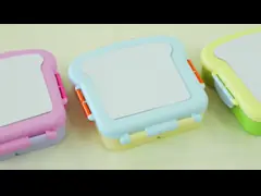 China Creative Microwave Safe Lunchbox Sublimation With Fork And Spoon For Children Food Grade Plastic Fruit Bento Box For Office Workers for sale