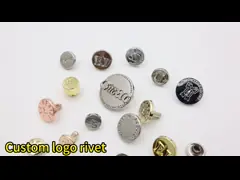 China 11mm Matte Gold Flat Rivet Leather Bag Accessories Rivet Studs Custom Hat Logo Rivet for sale