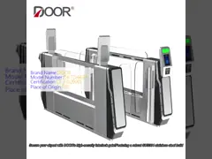Servo Motor High Security Airport Interlock Gate With Two Gates