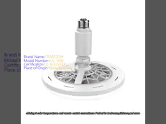 China Socket Fan Light with Remote Control 3 Colors Dimmable LED Ceiling Fan 14W for Bedroom Kitchen Storage Room for sale