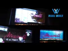 Cina P3.9 Pannello LED trasparente, parete dello schermo LED in vetro trasparente in vendita