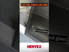 China Modern Built-in Glass Door Stainless Steel Shower Niche with 304/316 Chrome Plated Finish for Bathroom Storage for sale