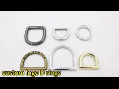 Metal Logo D Ring Buckle