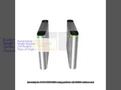 China SUS304 Stainless Steel Single Body Supermarket Swing Gate Come With Dry Entrance Barrier Gate for sale