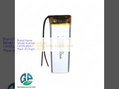 Batteria ad alta velocità di scarica 550mAh 3.7V 30C Max60C KC 402065 550mah 3.7v Batteria al litio polimerico per apparecchiature elettroniche