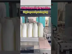 Fully Auto Empty Wide Mouth Bottle Packing Machine With PLC Control Panel