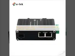 Mini Industrial Gigabit PoE++ Media Converter  10/100/100 IEEE802.3bt 90W per Port