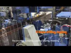 China 1250x600mm Width Height CNC Beam 3D Drilling Machine BT40 Spindles For Steel Structure Application for sale