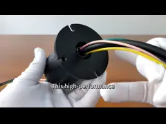 56mm Diameter High-definition Signal Combination Slip Ring with 4-Channel Shielded Signal and 2-Channel 1080P High-Definition