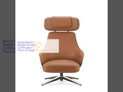 China Executive Recliner Chair PU Leather Ergonomic High Back Lounge Seating DOHA for sale