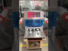 China Fully Automatic Tray Sealing Machine with Food Grade Stainless Steel and 6061 Anodized Aluminum Mold for Fresh Food Packaging for sale