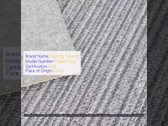 8.0mm Thick Flooring Carpet Tiles Nylon Fiber PU Backing