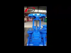 China Ductile Iron Non-Rising Stem Gate Valve DN500 PN100 with Actuator Interface for -10-200℃ Media for sale
