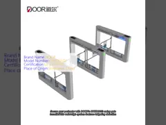 Pedestrian Waist High Turnstile Security System Swing Gates With Tailgating Detection