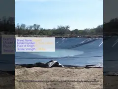 Liner de geomembrana de HDPE de 50 a 100 m de longitud, que ofrece una resistencia a la tracción superior a 15 MPa y un contenido de negro de carbono que oscila entre el 2,0 y el 3,0 por ciento