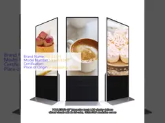 32 Inch Indoor Vertical Capacitive Touch LCD Screen , Picture And Video Interactive Floor Standing Digital Signage Display Screen