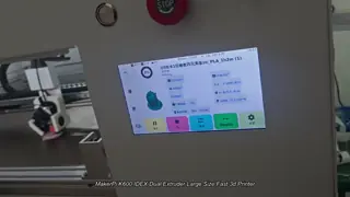 China MakerPi K600 Enclosed High Speed Dual Extruder Big Size 3d Printing Machine FDM 600*600*800mm Industrial 3d Printer Machine for sale