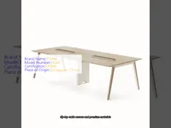 Conference Table Dual Tone Structure Flip Top Cable Access Aluminum Frame Professional Meeting Furniture DUAL