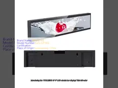 47.6 Inch Indoor Stretch Bar Display Screen LCD Bar Rack Digital Display/Edge Display/Wide Panel LCD Digital Signage