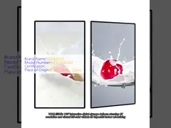 Indoor Advertising Equipment Customized 110 Inch Multifunctional Display Screen Wall Mounted Touch LCD Interactive Digital Signage
