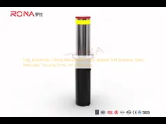 Sollevamento completamente automatico tracciato tracciato ripiegabile Bollard 304 in acciaio inossidabile Posti di sicurezza telescopici per viali