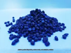 De donkerblauwe Plastic HDPE van Kleurenmasterbatch LDPE het Blazen Uitdrijving van de Filminjectie
