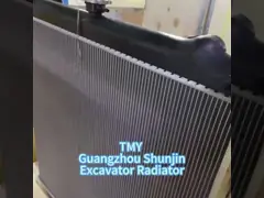 China Excavator Engine cooler For ZAX200 ZAX200-6 Water Radiator 4448338 for sale