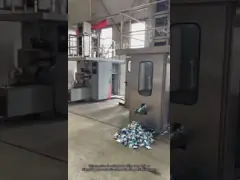 Laminated paper stick and triangular shapes filling machine